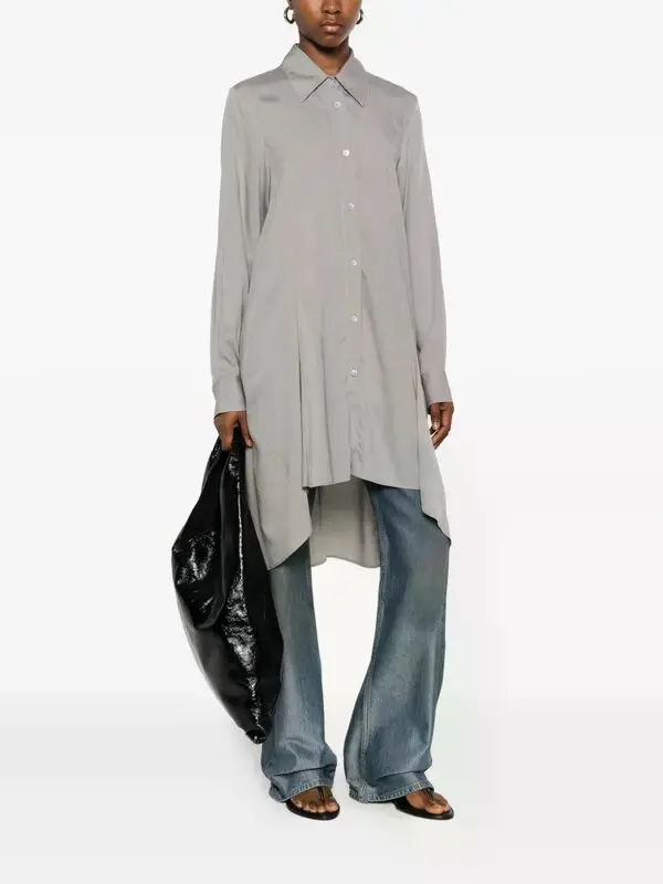 Our Legacy Asymmetric Button-down Shirt - Grey