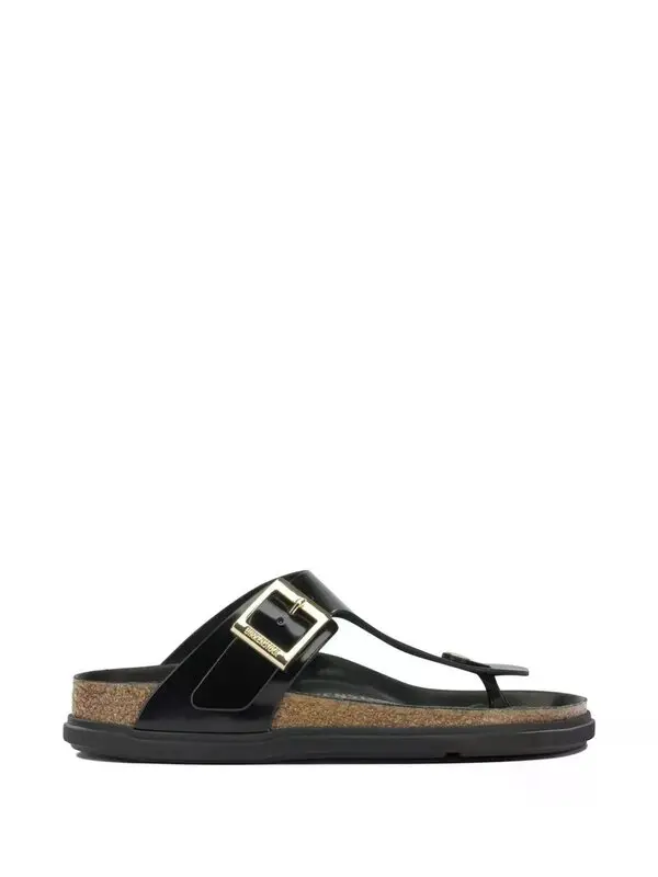 BIRKENSTOCK Gizeh Droplet Buckle Sandals - Black