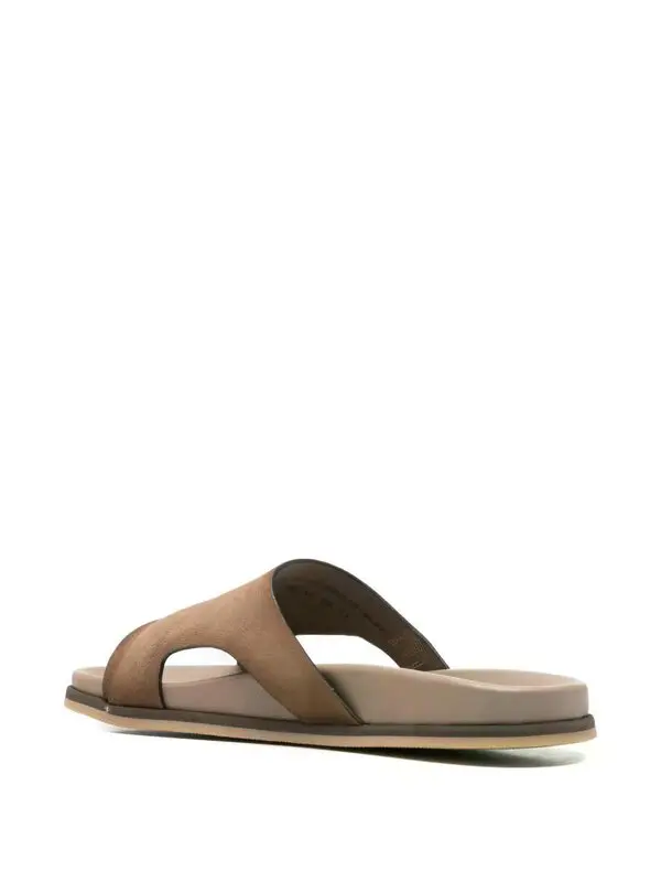 Santoni Crossover-strap Leather Sandals - Brown