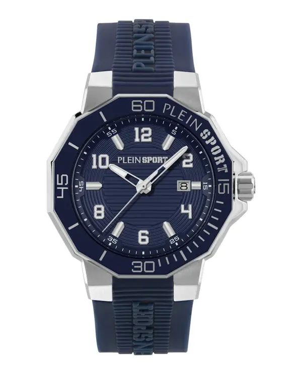 PLEIN SPORT Titan Silicone Strap Watch - Stainless Steel
