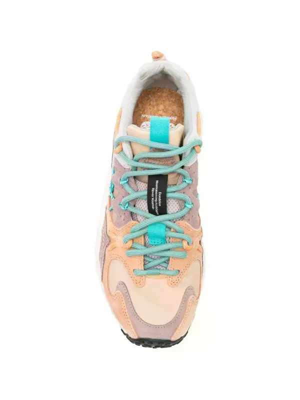 FLOWER MOUNTAIN Yamabushi Lace-up Sneakers - Brown