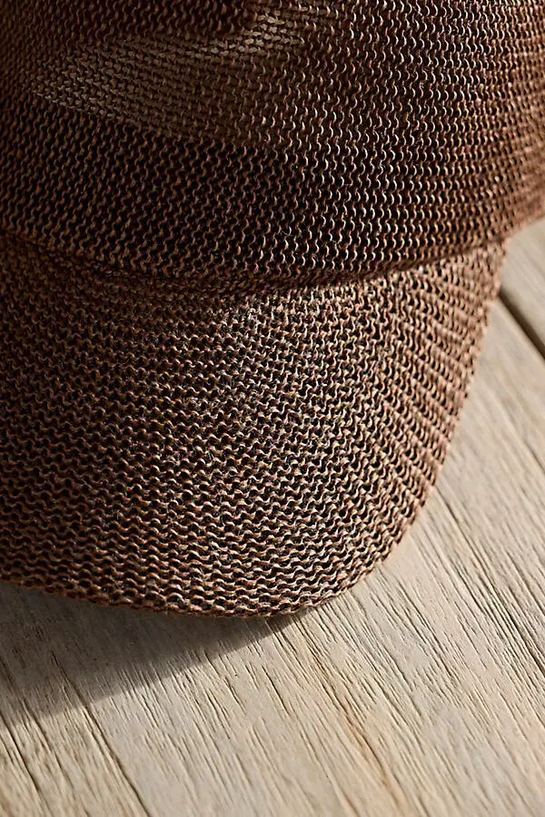 TERRAIN Raffia Baseball Cap - Chocolate