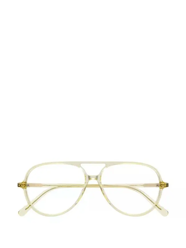 Valentino Garavani Vlogo Aviator Frame Glasses - Neutrals