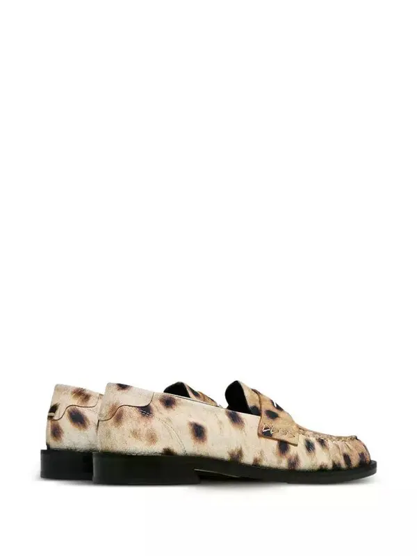 VANDA NOVAK Greta Leopard-print Loafers