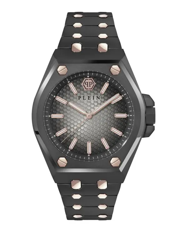 Philipp Plein Date Superlative Arabic Crystal Watch - Stainless Steel