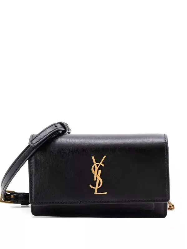 Saint Laurent Sunset Leather Baby Belt Bag - Black