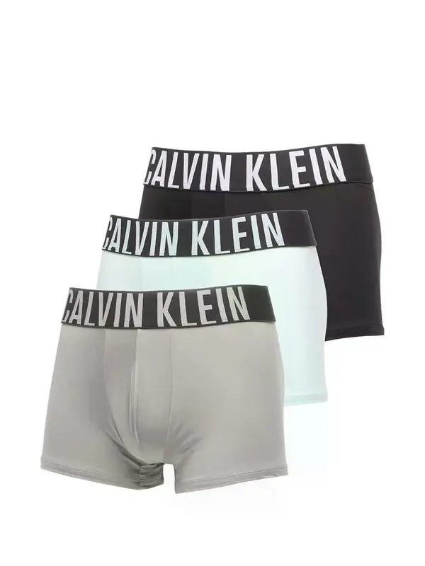 Calvin Klein Logo-waistband Boxers - Grey