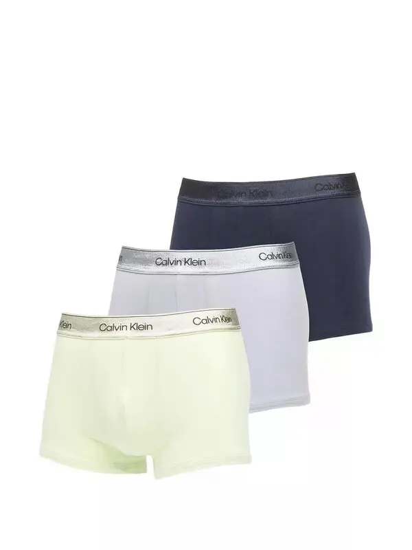 Calvin Klein Logo-waistband Boxers - Green