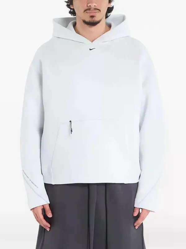 Nike Logo-embroidered Hoodie - White