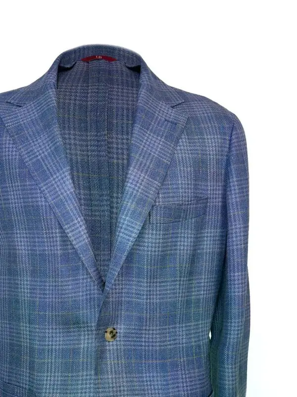 Luciano Barbera Plaid-pattern Notch-lapel Blazer