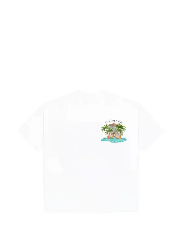 GODMADE Chateau Graphic-print T-shirt - White