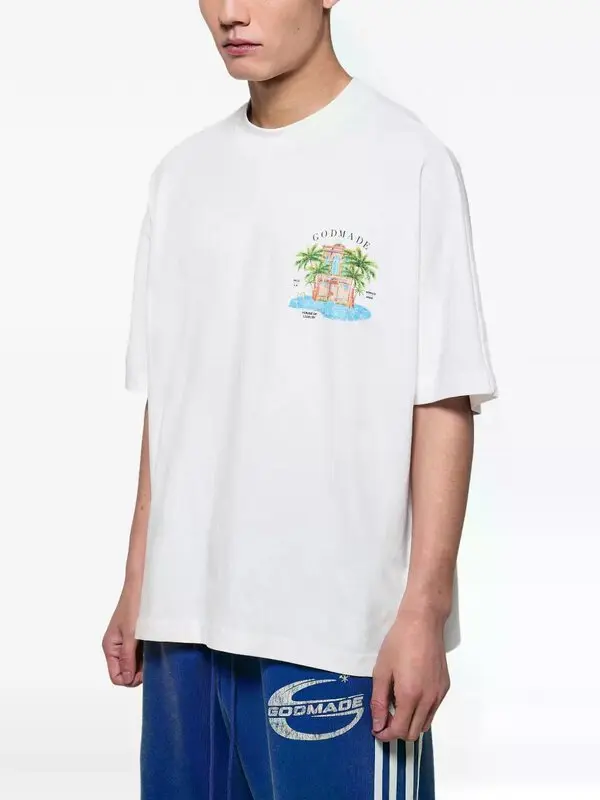 GODMADE Chateau Graphic-print T-shirt
