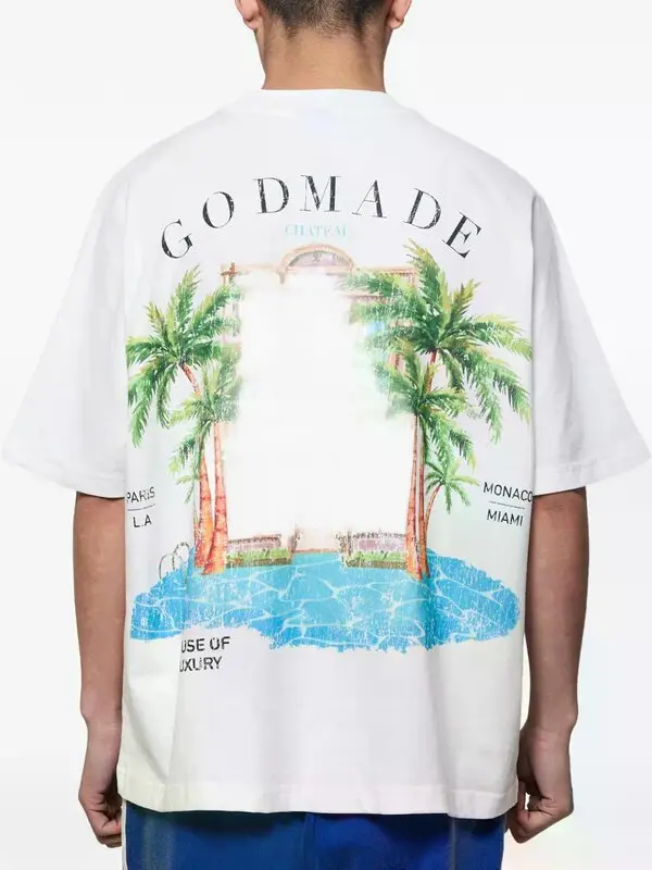 GODMADE Chateau Graphic-print T-shirt