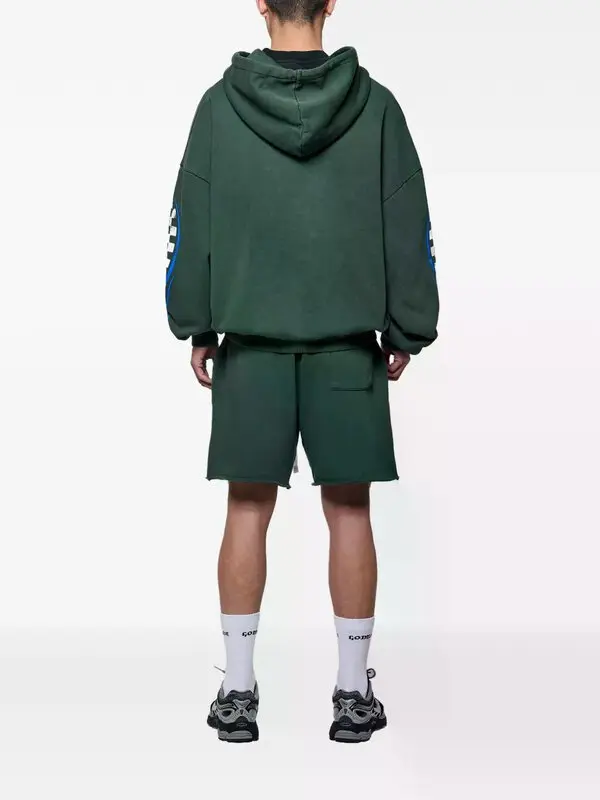 GODMADE 7 Speed Logo-print Zip-up Hoodie - Green
