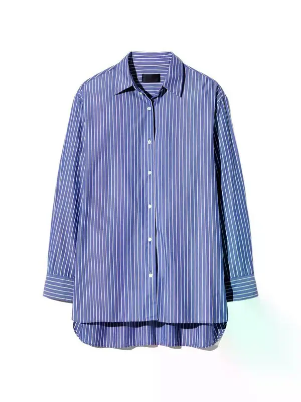 NILI LOTAN Yorke Striped Shirt - Blue