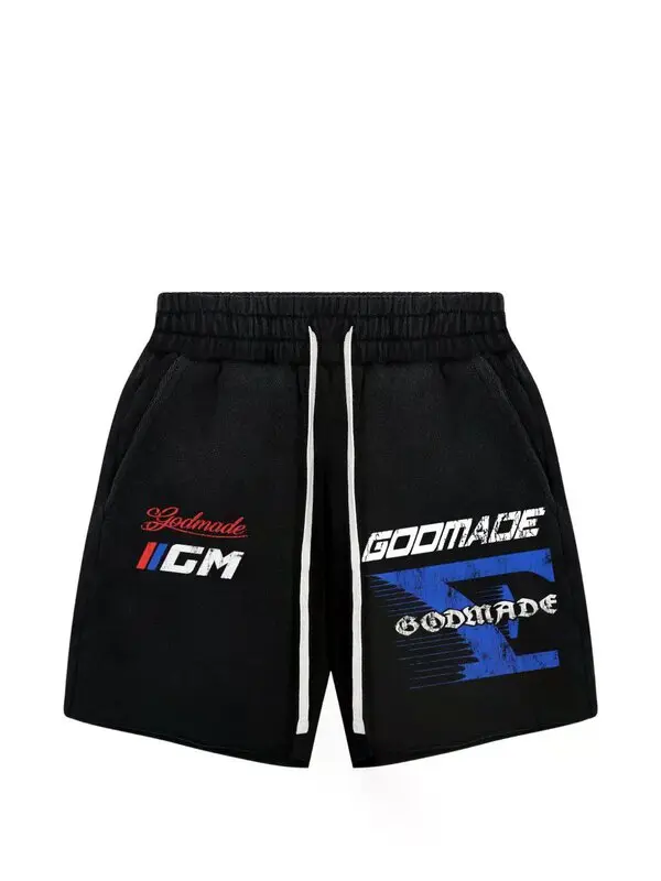 GODMADE Logo-print Shorts - Black