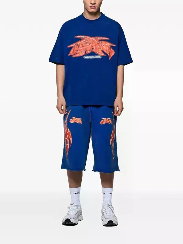 GODMADE Gm Vivid Graphic-print T-shirt - Blue