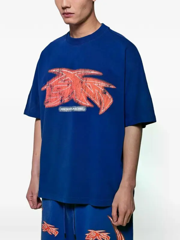 GODMADE Gm Vivid Graphic-print T-shirt - Blue