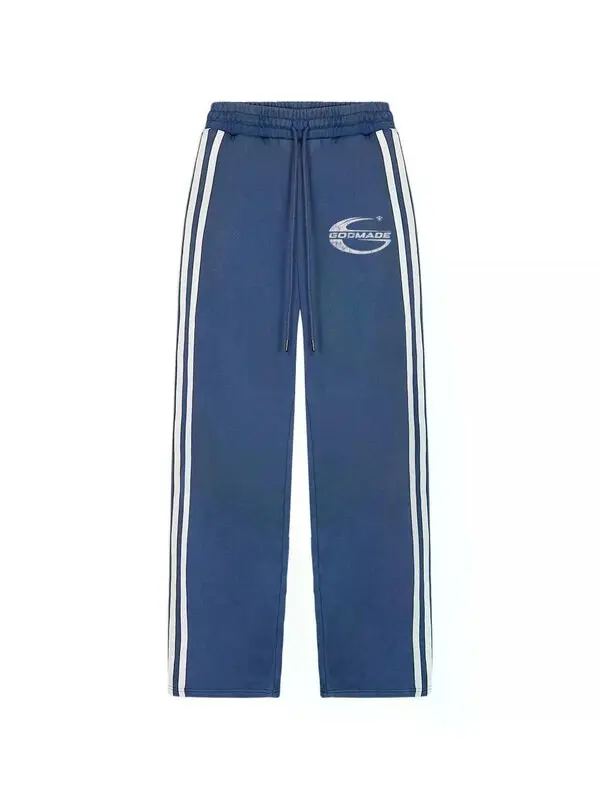 GODMADE Imperial Side-stripe Track Pants - Blue