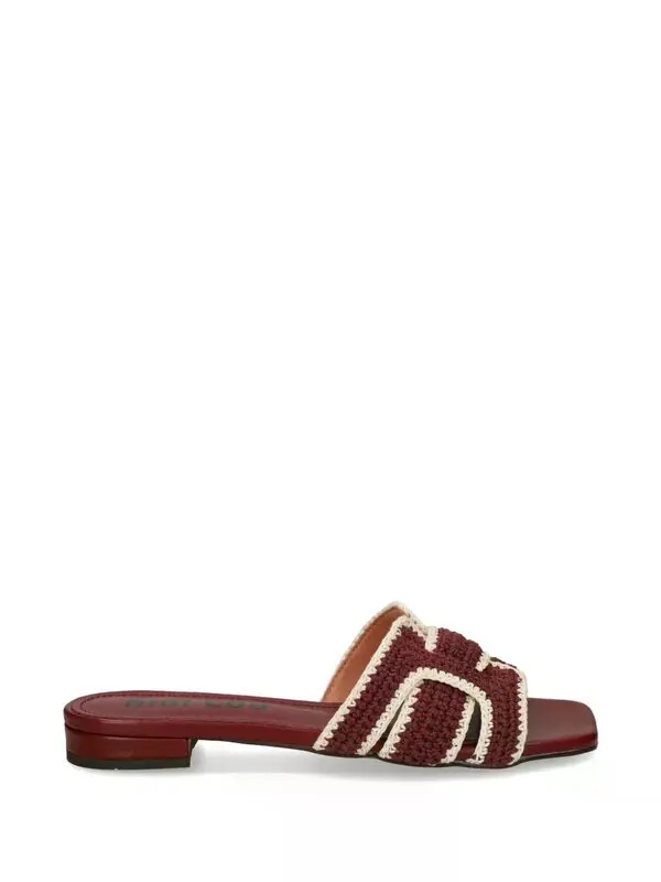BIBI LOU Holly Crochet-knit Sandals - Red