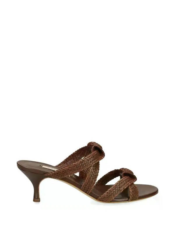Casadei Julia Woven Knotted Sandals