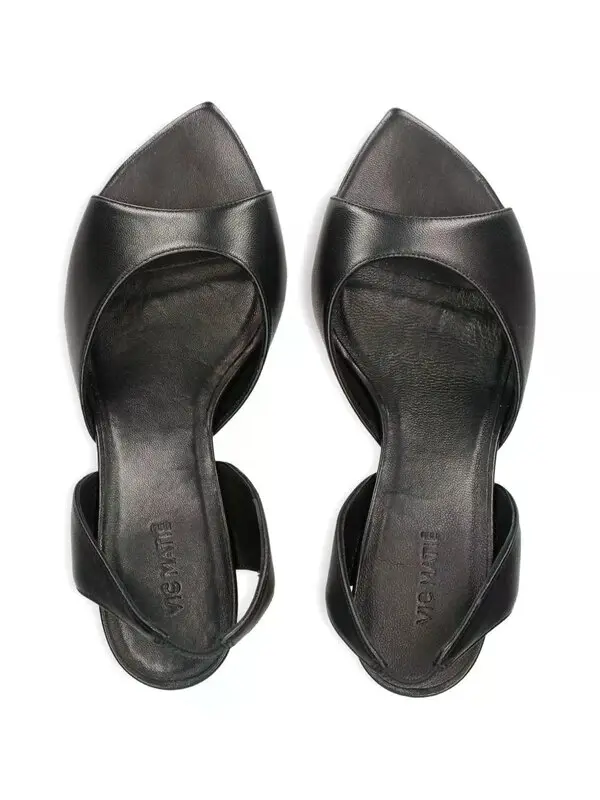 VIC MATIE Slingback Sculpted-heel Sandals