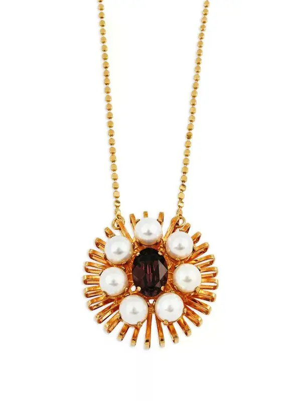 ANTON HEUNIS Crystal-embellished Necklace - Gold