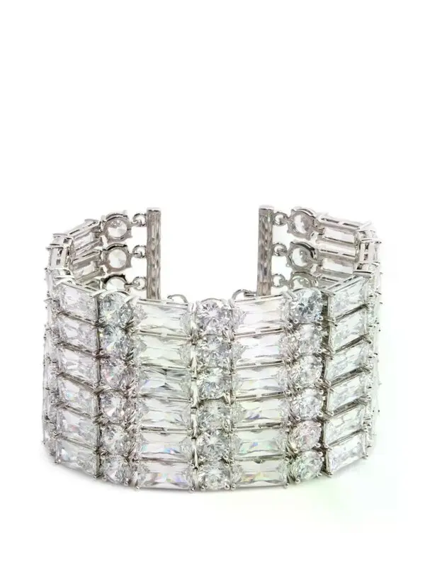 SELF-PORTRAIT Crystal-embellished Bracelet - Silver