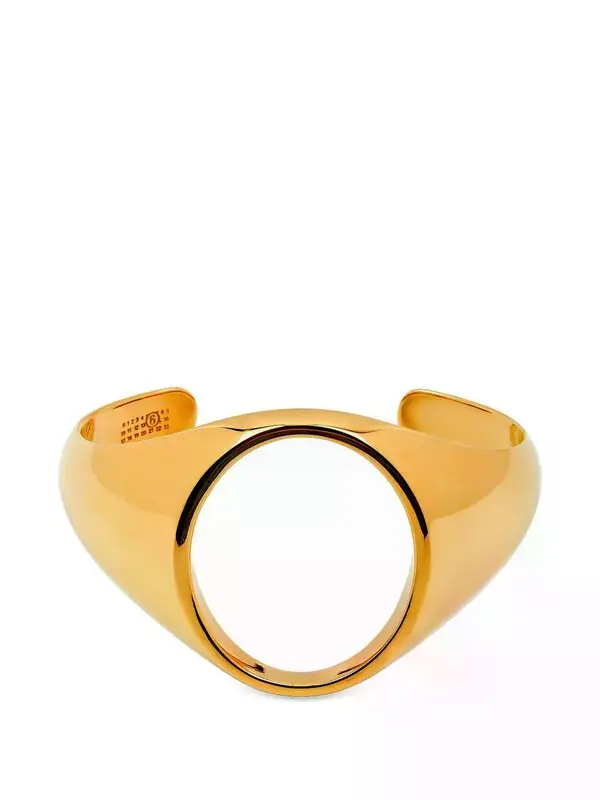 MAISON MARGIELA Cut-out Rigid Bracelet - Gold
