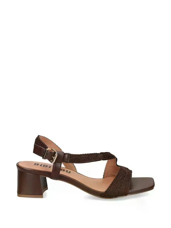 BIBI LOU Lipe Embroidered Block-heel Sandals - Brown