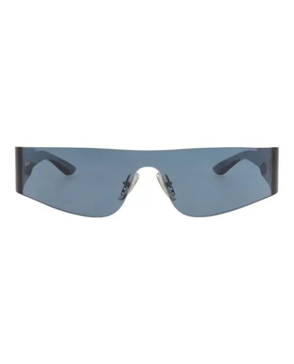 Balenciaga Shieldframe Nylon Sunglasses - Blue Blue Blue (bb0041s/30007276/014)