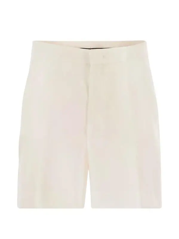 Tagliatore Elle Linen Shorts - White