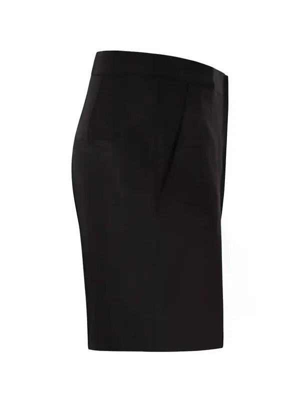 Tagliatore Linen Shorts - Black