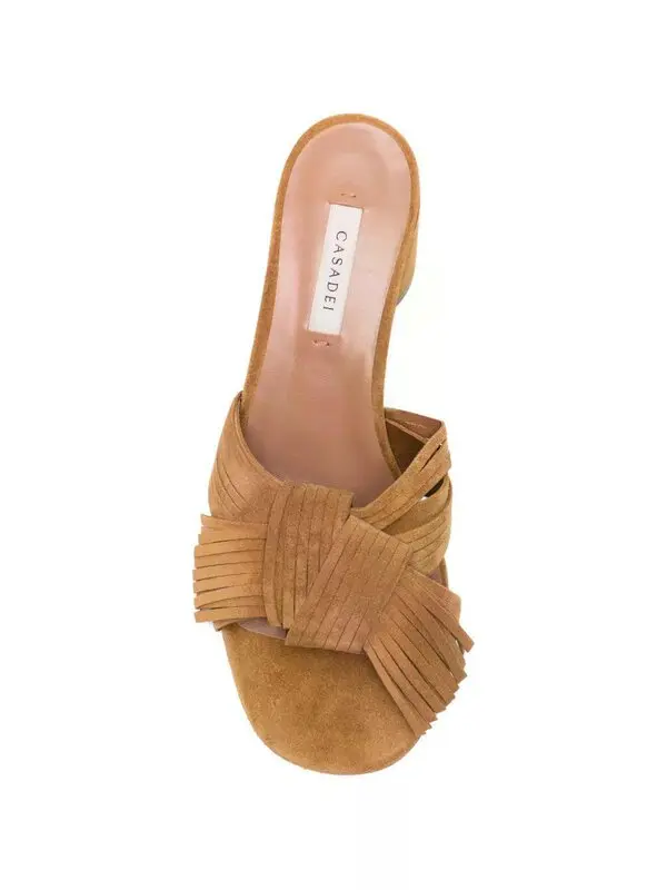 Casadei Nomad Fringe-detail Knotted Sandals