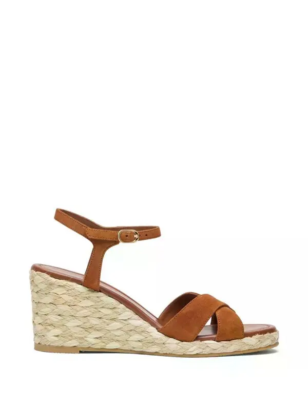 STUART WEITZMAN 10cm Dayna Sandals - Brown