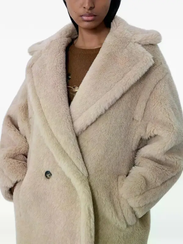 Max Mara Tedgirl Double-breasted Coat - Neutrals
