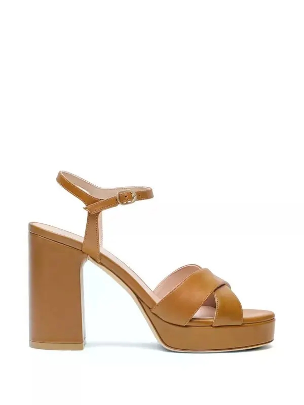 STUART WEITZMAN 11cm Dayna Sandals - Brown
