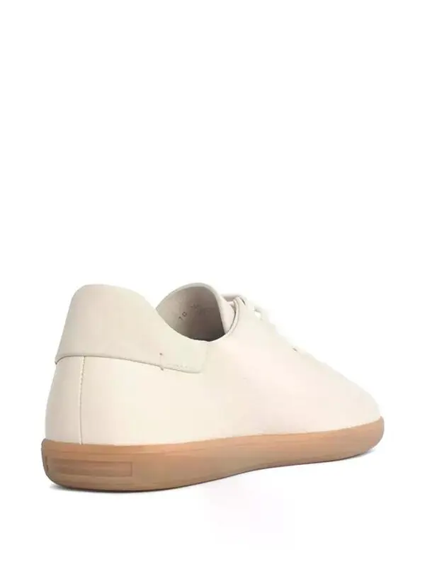Zegna Leather Lace-up Sneakers - Neutrals