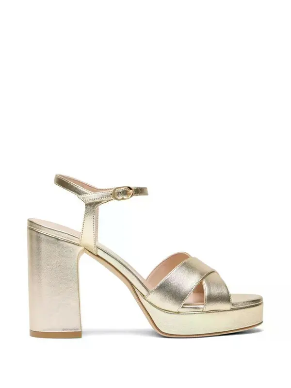 STUART WEITZMAN 11cm Dayna Sandals - Gold