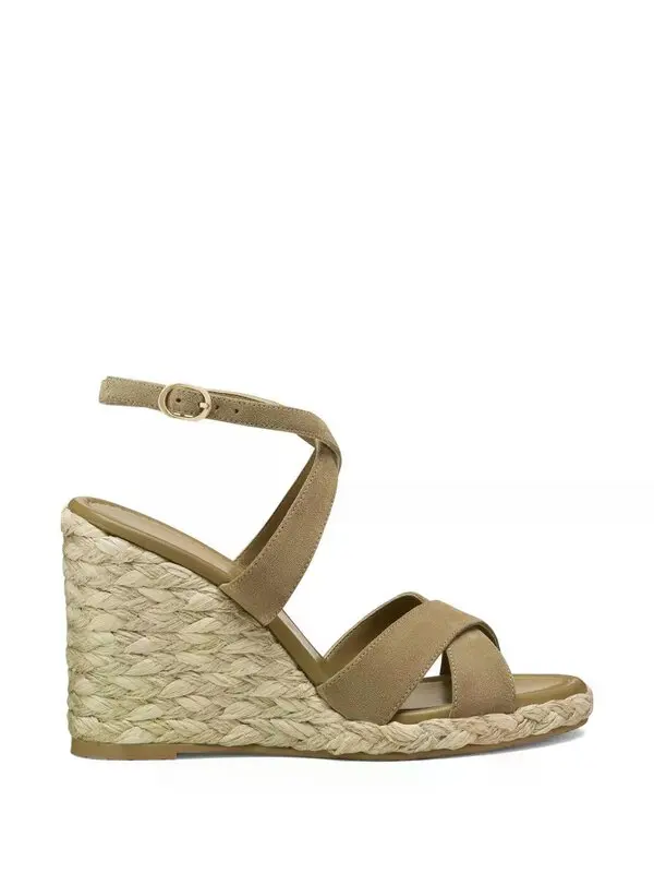 STUART WEITZMAN 8.5cm Alyssa Wedge Sandals - Neutrals