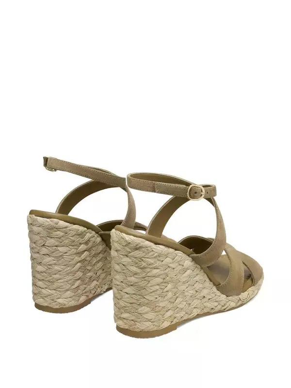STUART WEITZMAN 8.5cm Alyssa Wedge Sandals - Neutrals