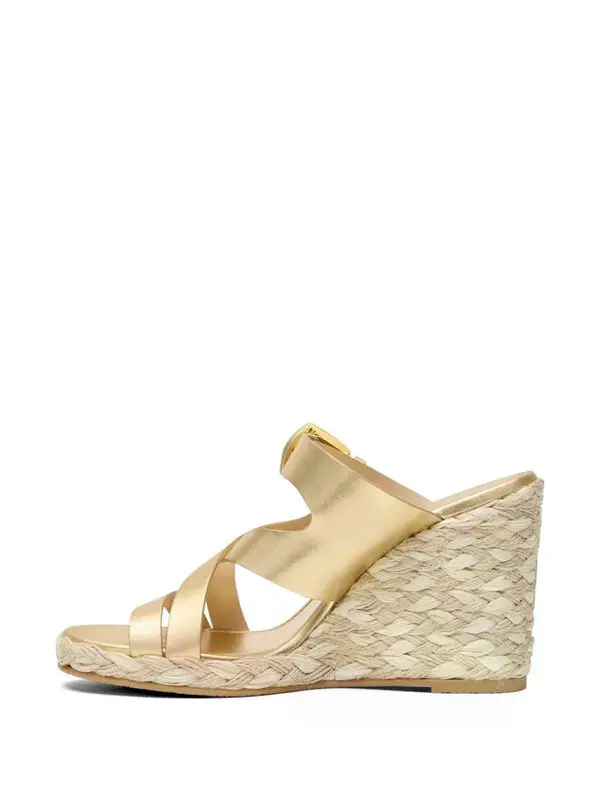 STUART WEITZMAN 8.5cm Sai Mules - Gold