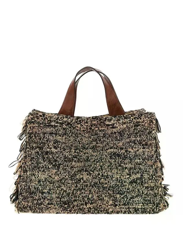 IBELIV Onja Fringe-trimmed Tote Bag - Brown