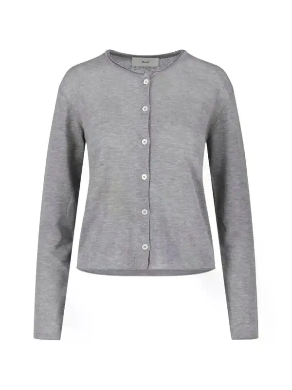 DUNST Summer Essential Buttoned Cardigan - Grey