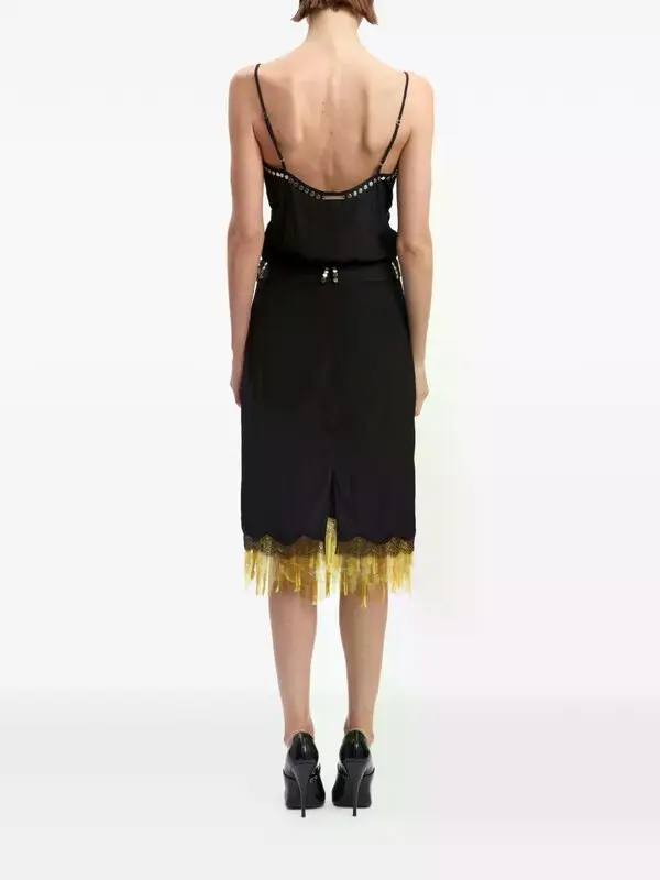 16Arlington Vea Lace-trim Midi Skirt