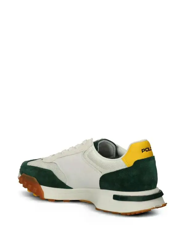 Polo Ralph Lauren Logo-embroidered Panelled Sneakers - Neutrals