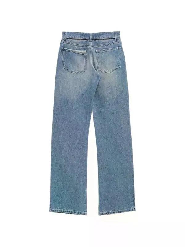 JULIE KEGELS Faded-effect Straight-leg Jeans