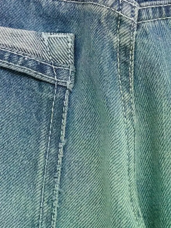 JULIE KEGELS Faded-effect Straight-leg Jeans