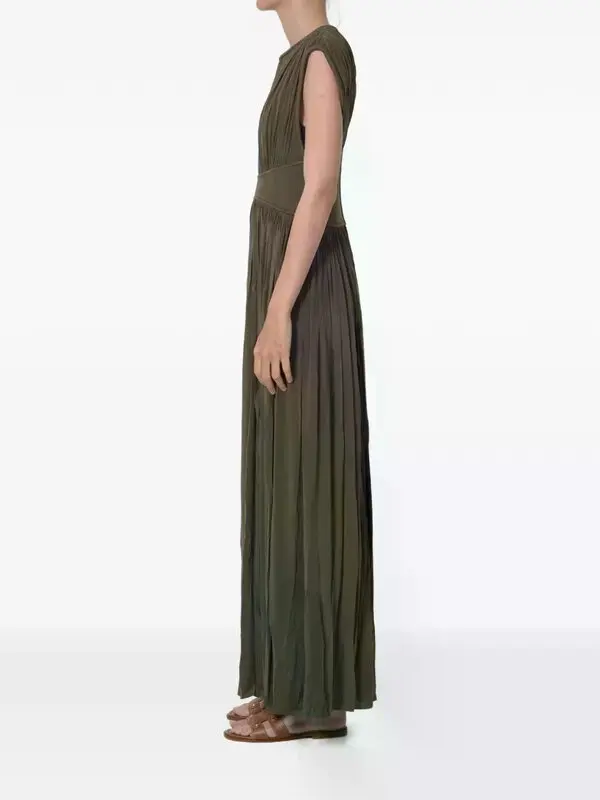 Zimmermann Luna Pleated Maxi Dress - Green