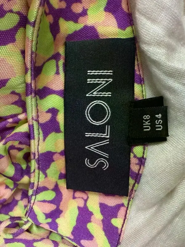 Saloni Printed Ruched Dress